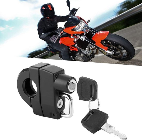 Universele helmslot, motorfiets, slot, anti-diefstal, helm ...