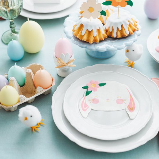 Partydeco - Paaskip wit (7 cm) - 9 stuks | bol