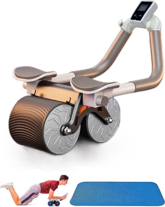 Meedeer Ab Roller met timer-Ab Wheel-buikspiertrainer-automatische ...