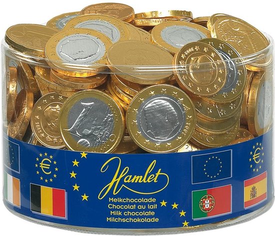 Hamlet Chocolade Muntjes - silo - 1 kilo | bol