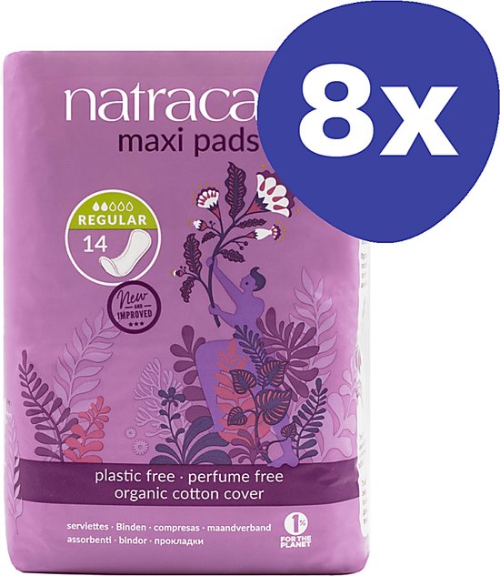 Natracare Dry & Light Incontinentie pads - Plus (8x 16 stuks) | bol