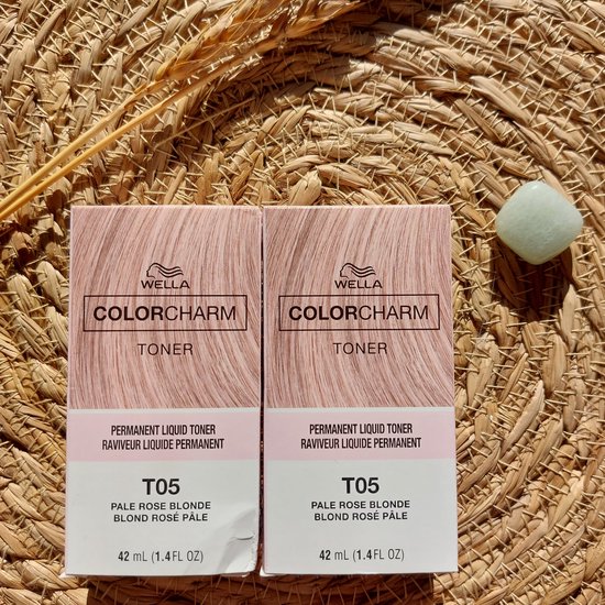 DUOPACK- Wella Color Charm Permanent Liquid Toner - T05 - Pale Rose ...