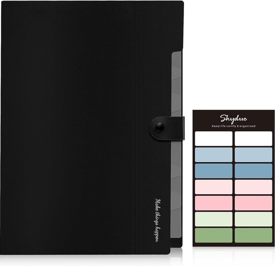 Documentenmap A4, vakkenmap A4 met vakken, postmap, map A4, ordningsmap ...