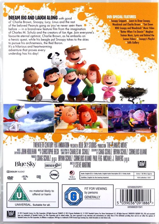 Snoopy And Charlie Brown - Peanuts Movie (Dvd), Noah Schnapp | Dvd's | bol