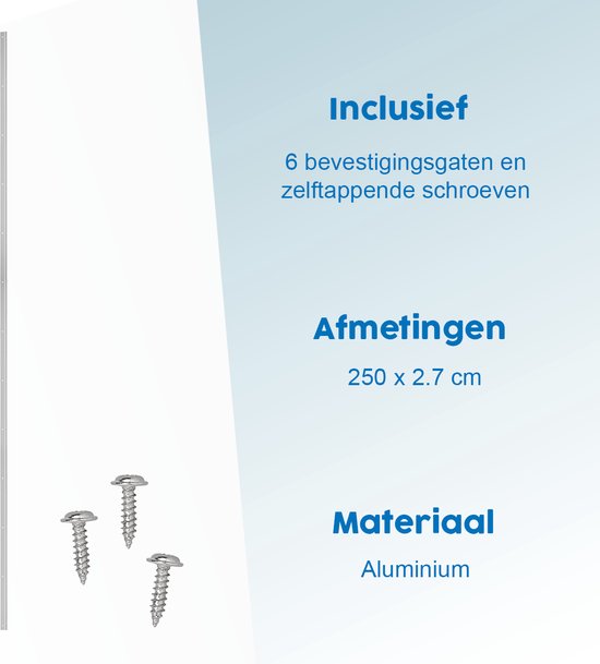 ProPlus Aluminium Tentrail - Luifelrail - Railprofiel - Caravanprofiel ...
