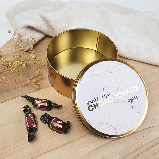 Blikken doos - Opa - GRATIS 400g VULLING - Opa cadeau - Cadeau opa ...