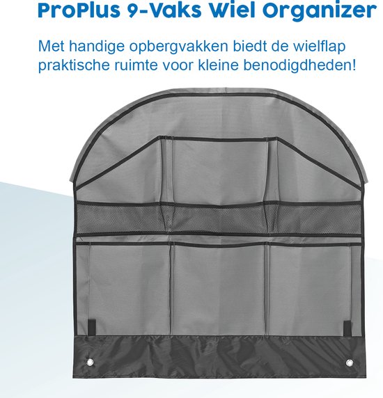 ProPlus 9-Vaks Wiel Organizer - 84x86 cm met Keder – Wielflap met ...