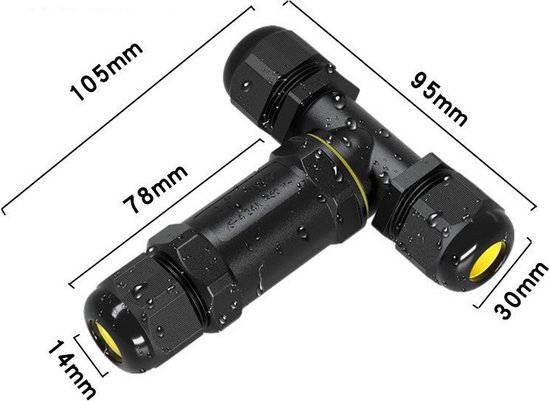 Waterdichte kabeldoos -Waterdichte connector kabelverbinder voor 3 ...