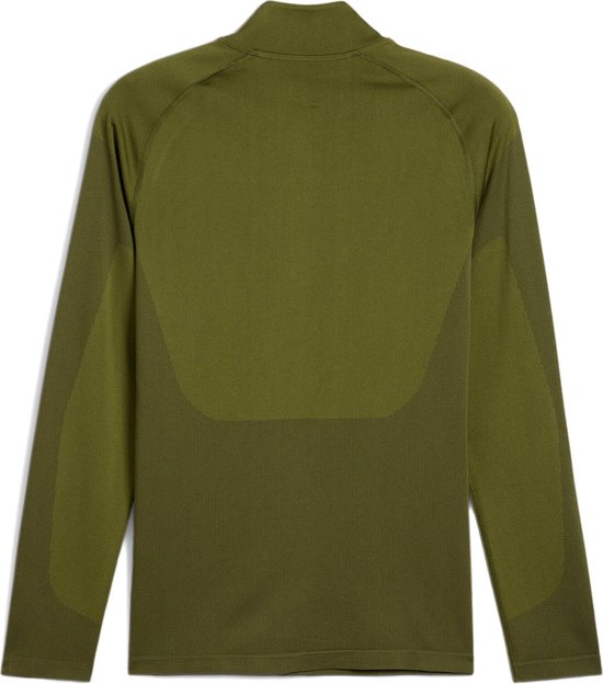 PUMA - formknit seamless ¼ zip - Groen | bol