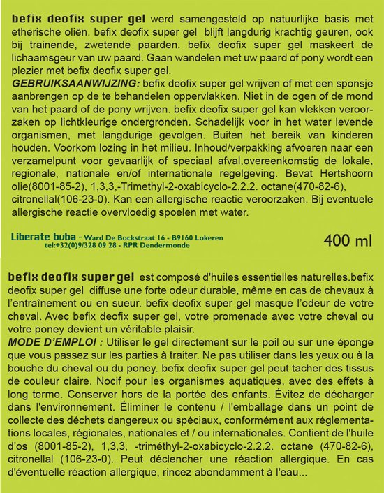 Befix Befix Deofix Super Gel | bol