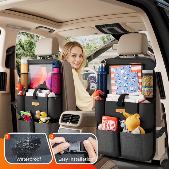 Autoorganisator Autostoel Organizer 4e generatie Verbeterde Car ...