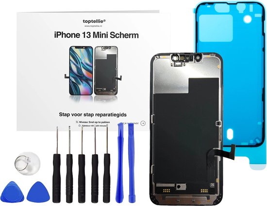 Top Parts® iPhone 13 Mini Scherm Reparatie Kit incl. Frame Sticker ...