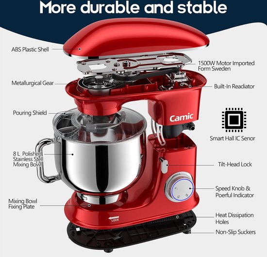 Camic Keukenmachine - Professioneel en Krachtig | bol