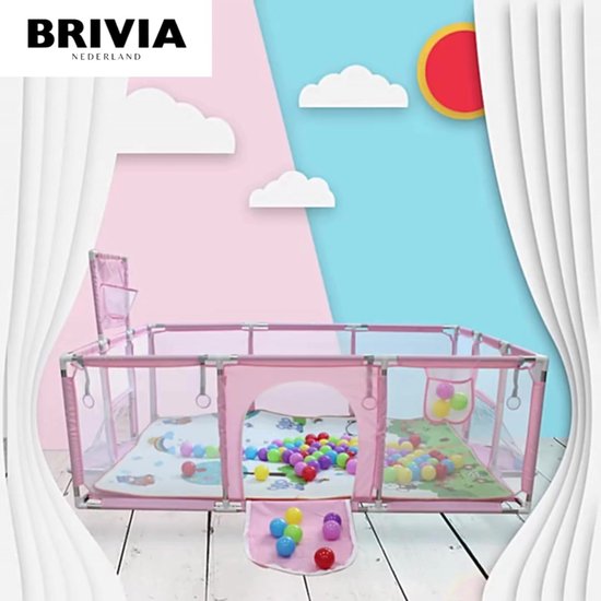 Brivia Baby Box - Indoor Baby Corralitos - Veiligheidsbarrières - Basketbal Baby... | bol