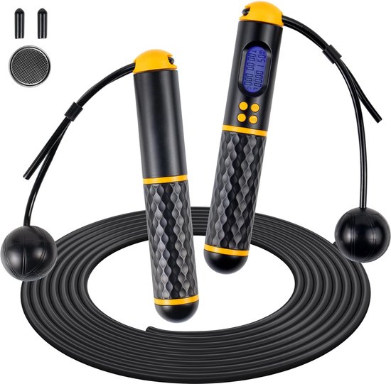 Springtouw met teller en calorieënteller - Duurzaam en verstelbaar ...