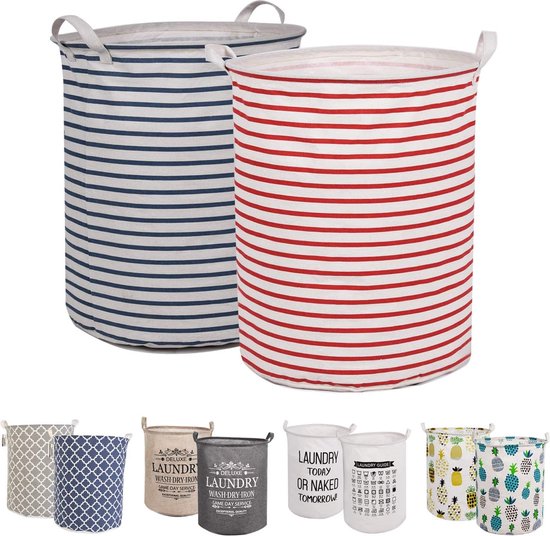 Wasmand - Diverse kleuren - 60 liter - 40 x 40 cm - Wasgoed scheiden | bol
