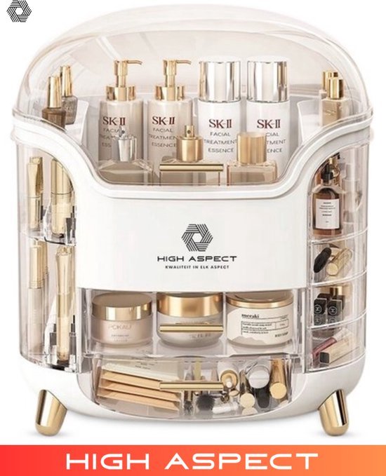 HOGE KORTING - High Aspect Make-Up Organizer Wit - Beautycase - Make ...