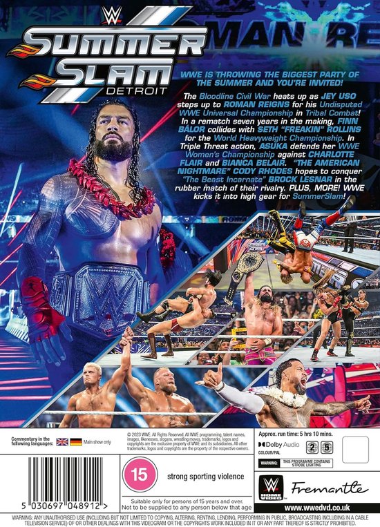 WWE: SummerSlam 2023 - DVD - Import (Dvd), Roman Reigns | Dvd's | bol