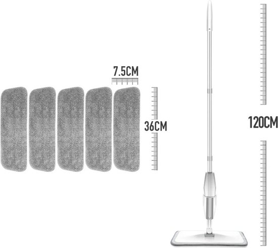 Dweil - Dwijl Met Sproeisysteem - Mop - 360° - Dweilsysteem - Dweilset ...