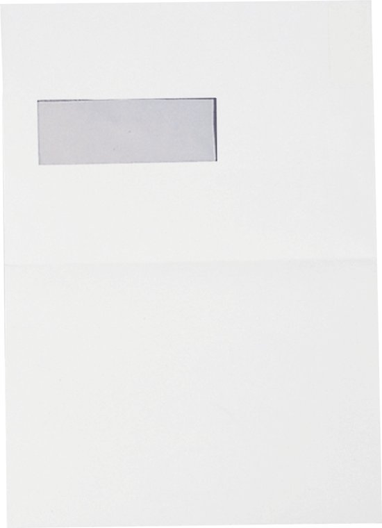 DULA EA4 Enveloppen - Akte envelop - Venster links - 220 x 312 mm - 500 ...