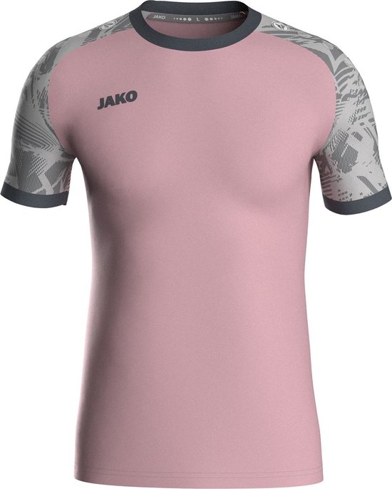 Jako Iconic Shirt Korte Mouw Kinderen - Antiek Roze / Zachtgrijs ...