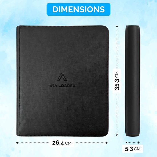 Ana Premium Toploader Binder Zwart - Geschikt voor 252 kaarten ...