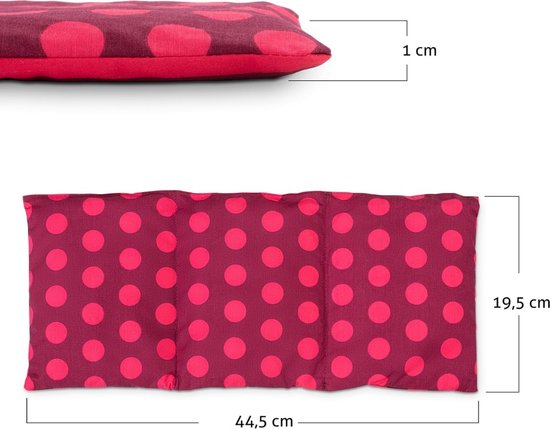 Kersenpitkussen met 3 Kamers - Warmtepad 17 x 48 cm - Gemaakt van ...