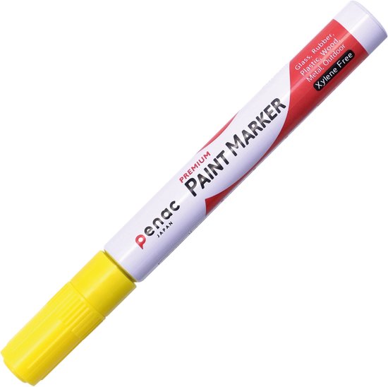Penac Paint Marker - Verfstift - rond - 2-4mm - Geel | bol