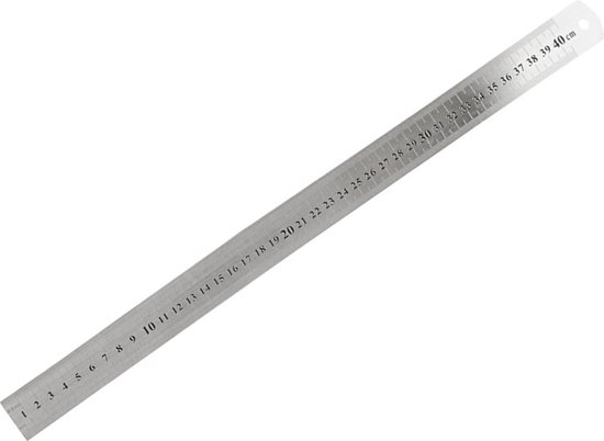 Liniaal, l: 40 cm, 1 stuk | bol