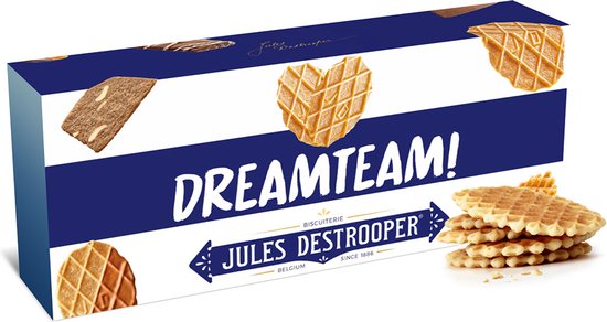 Jules Destrooper Parijse Wafels - "Dreamteam!" - 2 dozen met Belgische ...