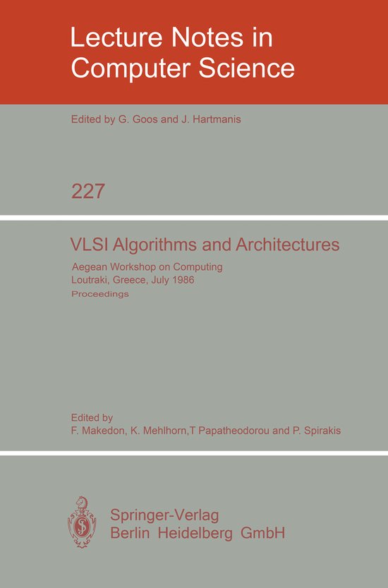 Vlsi Algorithms And Architectures 9783540167662 Kurt Mehlhorn Boeken Bol