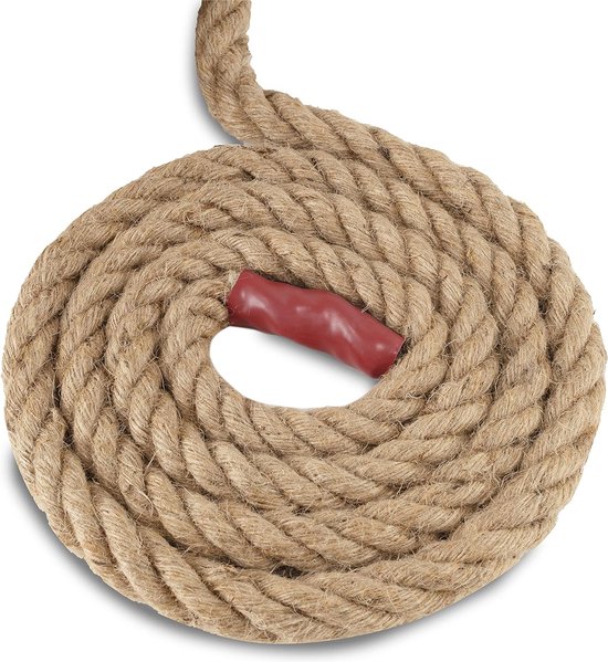 Manilla-touw van natuurlijk jute, gedraaid 4-strengs vezelhenneptouw ...