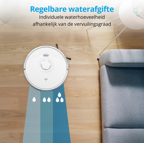 Medion X10 SW Robotstofzuiger met Lasernavigatie en Dweilfunctie - 2 in ...