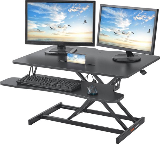 Zit Sta Bureau - In Hoogte Verstelbaar - Frame Voor Op Bureaublad ...