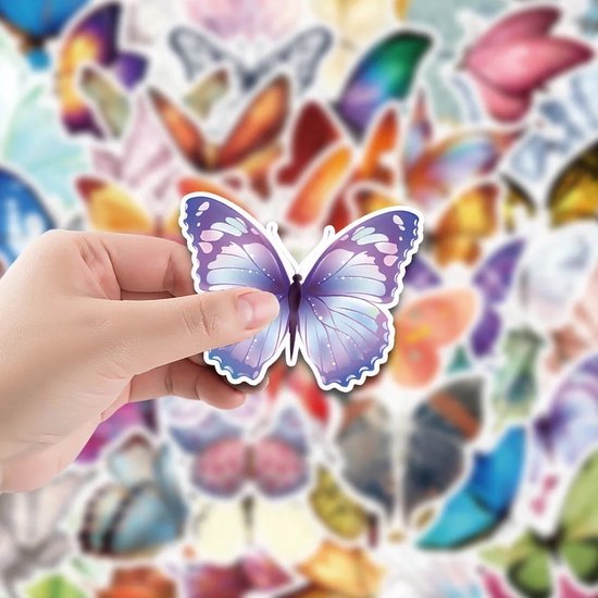 Vlinder Stickers - Set van 50 Stuks - Dieren - Butterfly - Stickers ...
