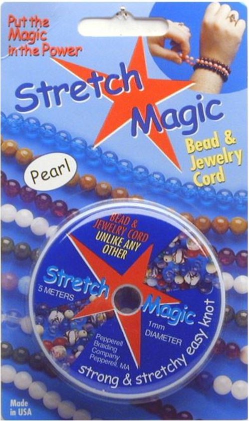 Stretch Magic Elastiek 0,7 mm Wit 5 m | bol