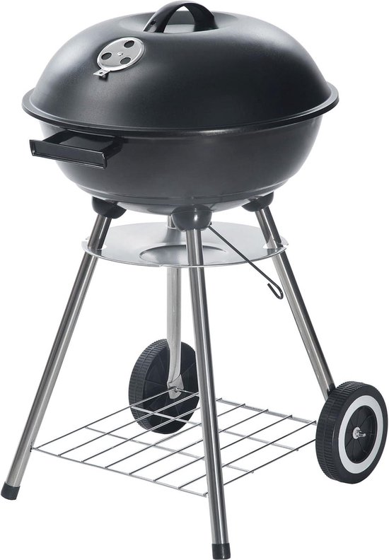 Barbecue Rond - Kogelbarbecue - Houtskool BBQ - met Deksel en Wielen ...