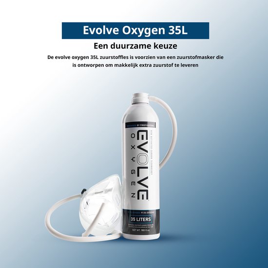 Evolve Oxygen 3x 35L met Masker - Pure Zuurstof (97%) - Zuurstoffles ...
