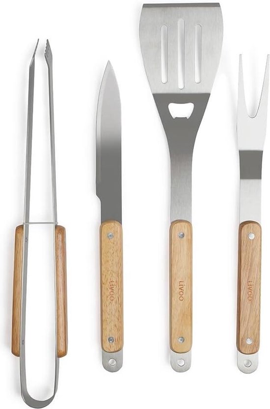 Set van 4 barbecue accessoires - Praktisch en compleet barbecue set | bol