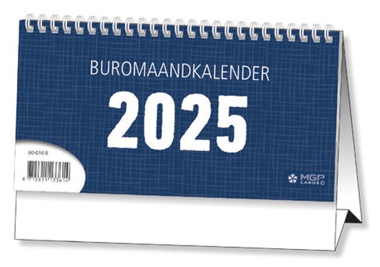 MGPcards - Buro maandkalender 2025 - Desk planner - Wire-O - 21 x 14 cm ...