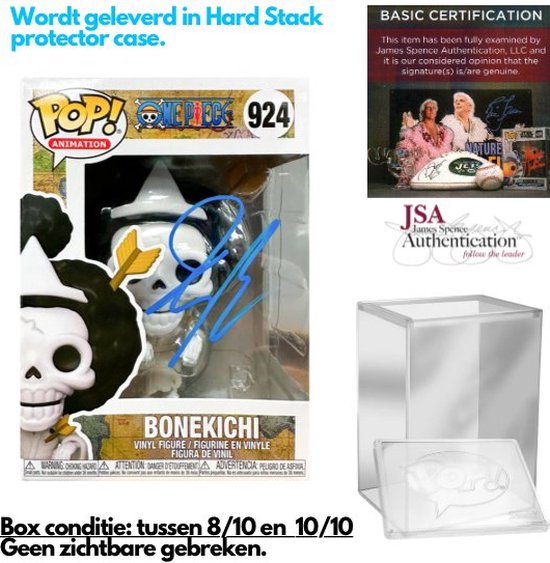 Gesigneerde Funko Pop! One Piece - Bonekichi #924 (Signed by Ian Sinclair) | bol