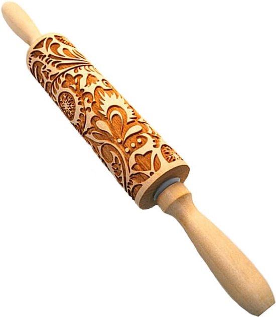 deegroller met patroon, deegroller met dierenpatroon, 3D-deegroller ...