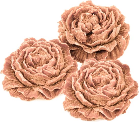 3 stuks amberblokje- amber bloem - amber roos - geurblokje - cadeauset ...