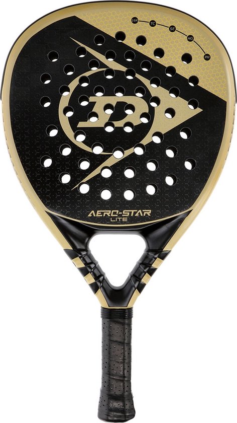 Dunlop Aero-Star Lite 16K (Diamant) - 2023 padel racket zwart/geel | bol