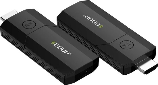 EDUP Draadloze HDMI Extender - 4K@30Hz - Zender en Ontvanger - 5GHz ...