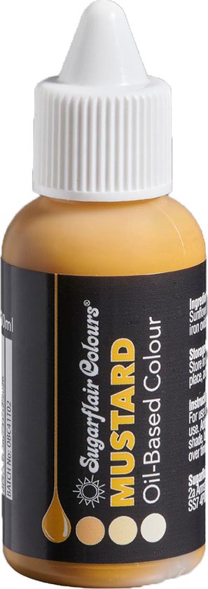 Sugarflair Oil Based Colours Voedingskleurstof - Mosterd - 30ml | bol