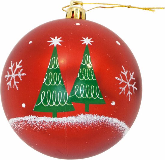 Kerstbal Mickey Mouse Happy smiles 6 Stuks Rood Plastic (Ø 8 cm) | bol