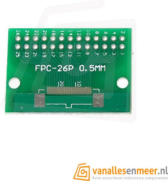 FPC/FFC flat cable PCB 26P 1mm met connector | bol