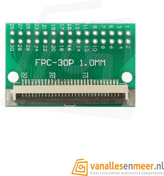FPC/FFC flat cable PCB 30P 1mm met connector | bol