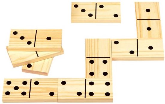 Domino - Hout - spelletjes voor kinderen - Houten speelgoed - spellen ...